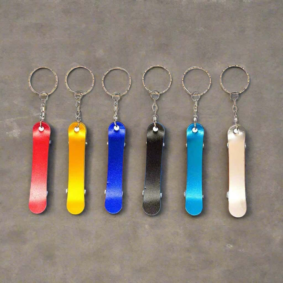Mini Skateboard Keychain & Bottle Opener - Stylish Metal Accessory ...