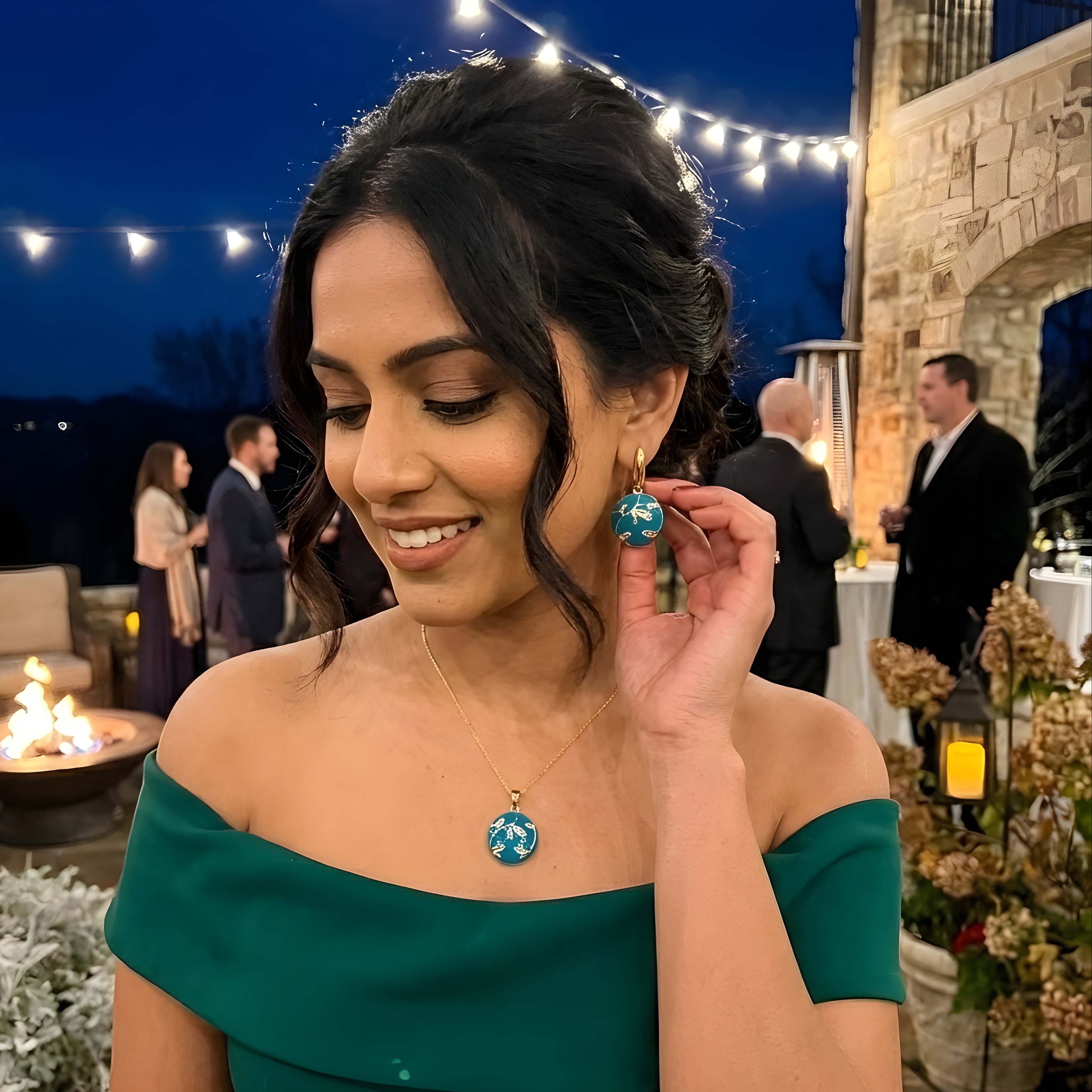 Oceanic Grace Set - Exquisite Necklace and Earring Collection – Merakii Mee